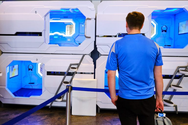 Sleep-On-The-Go with Sleep Pods at Airports | Simply Good Sleep